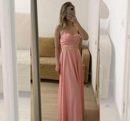 Платье женское розовое 42
