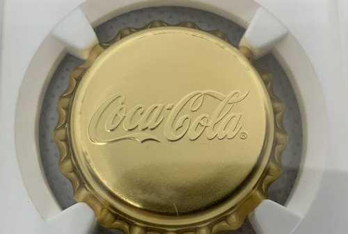 Золотая монета Фиджи Coca Cola 2018г
