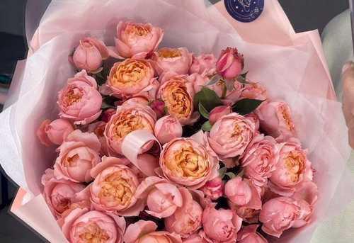 Пионовидные розы, кустовые розы, доставка цветов