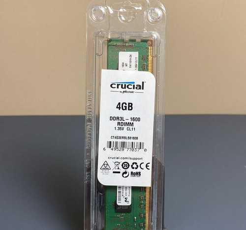 Оперативная память Crucial 4GB 1600MHz ECC REG