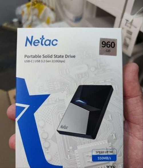 Переносной жёсткий диск SSD Netac Z7S 960Gb Новое