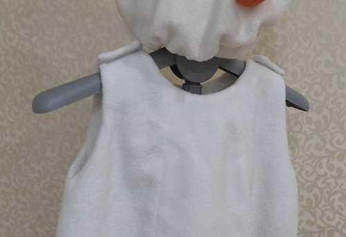 Новогодний костюм для мальчика снеговик