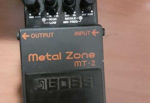 Педаль boss Metal Zone MT 2