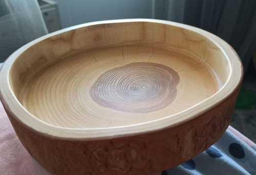 Тарелка деревянная