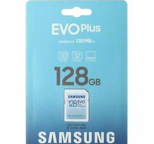 Карта памяти Samsung EVO Plus sdxc 128 гб