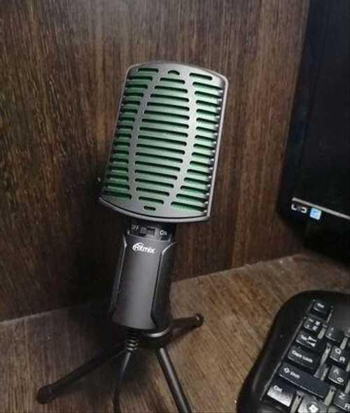 Микрофон Ritmix RDM-126 Black - Green