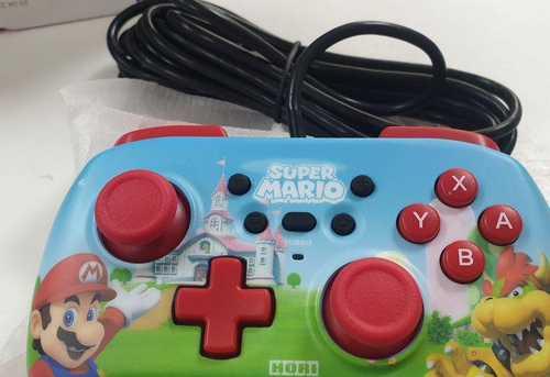 Геймпад проводной Hori horipad Mini (Super Mario)