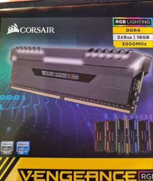 Оперативная память DDR4 16gb Corsair Vengeance RGB