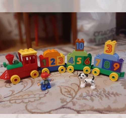 Конструктор lego duplo Паровоз с цифрами