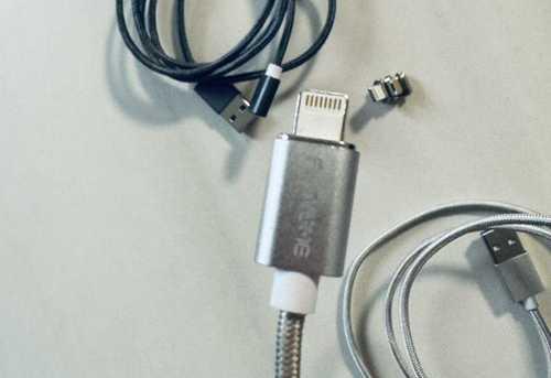 Магнитный щадящий кабель зарядки iPhone microUSB