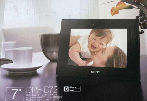 Цифровая фоторамка sony DPF-D72