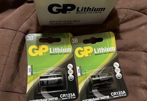 Литиевая батарейка GP CR123