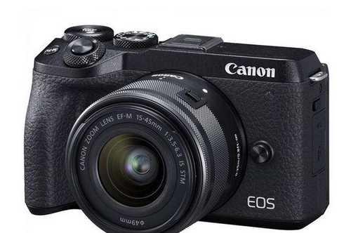 Canon EOS M6 Mark II kit 15-45mm новый в упаковке