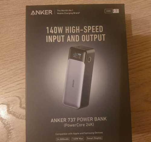 Внешний аккумулятор Anker 737 GaN Prime 24000 мАч