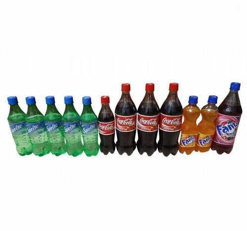 Коллекционные бутылки - coca cola, fanta, sprite