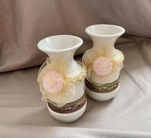 Керамический набор новый из двух ваз