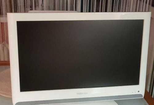 Белый телевизор HD 22" TFT Toshiba 22AV606P