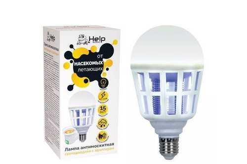 Лампа антимоскитная светодиодная с адаптером, help