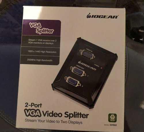 Iogear 2-port VGA Video Splitter