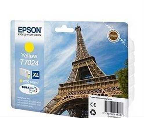 Картридж Epson T7024 Yellow C13T70244010