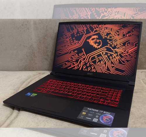 17.3" Ноутбук MSI Katana 17 B12VFK-271XRU черный