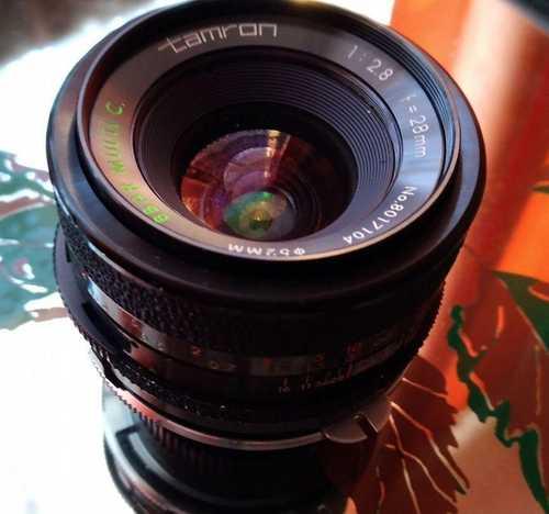 Объектив Tamron adaptall 28 mm Nikon Ai