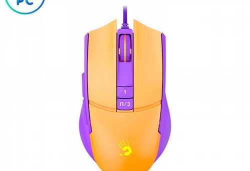 Мышь A4Tech Bloody L65 Max Yellow/Purple