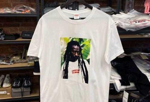 Supreme Buju Banton Футболка Белая