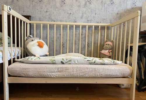 Детская кроватка с матрасом новые