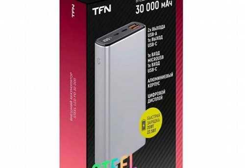 Повербанк TFN Steel LCD PD 30000 мАч grey