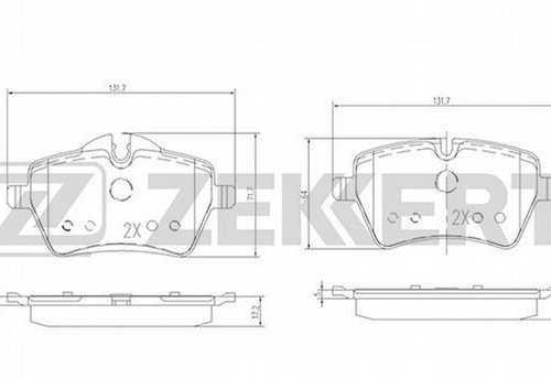 Тормозные колодки дисковые Zekkert BS-2140
