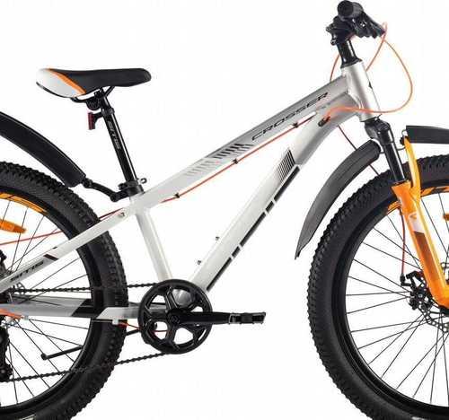 Велосипед sitis crosser 24" (2024) White-Grey-Orange Ros443