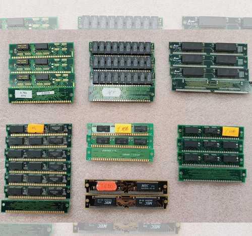 Оперативная память simm 30pin 72pin DDR1 DDR2