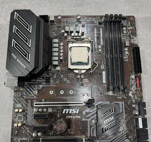 Комплект I5-9600kf msi z390 a pro