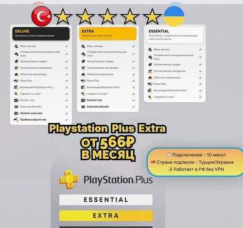 PS Plus Extra 1/3/12 месяцев