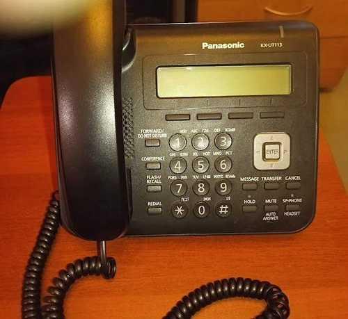 VoIP-телефон Panasonic KX-UT113 с блоком питания