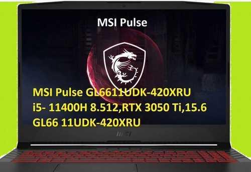 MSI Pulse GL6611UDK-420XRU i511400H 8.512 3050Ti