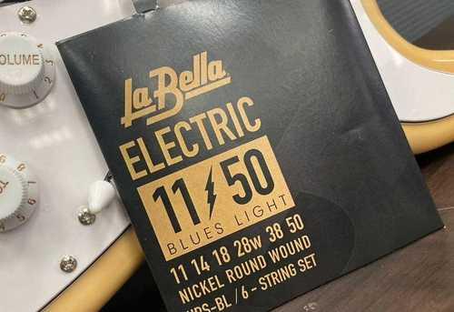 Струны для электрогитары La Bella 11-50 никель