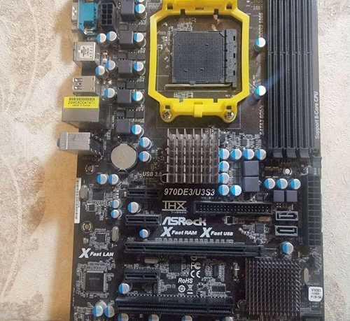 Мат Плата Asrock 970DE3/U3S3 AM3+ Нет старта