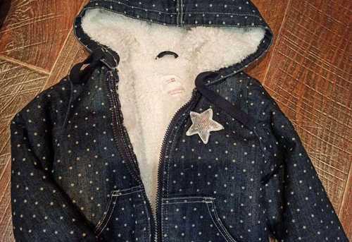 Джинсовая куртка для девочки 92-104