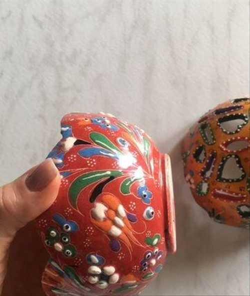 Шкатулка керамическая гранат ручая роспись