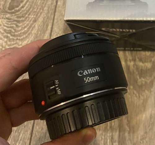 Объектив Canon ef 50mm f 1.8 stm Как новый