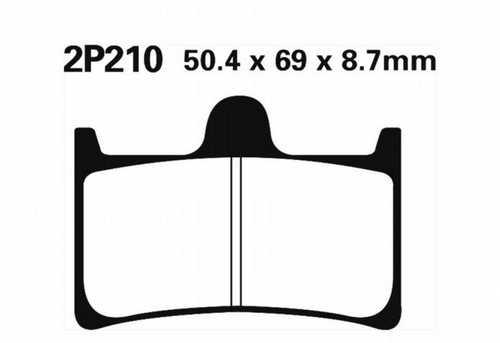 Тормозные колодки nissin 2P-210ST(FDB605,MCB611)