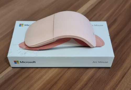 Беспроводная мышь microsoft arc mouse soft pink