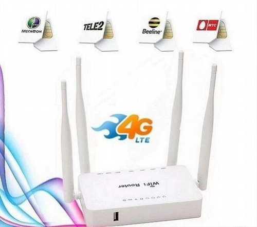 Роутер сетевой для 4G модема с USB и LAN 054