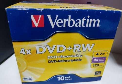 Диск болванка Verbatim DVD+RW 4.7 gb