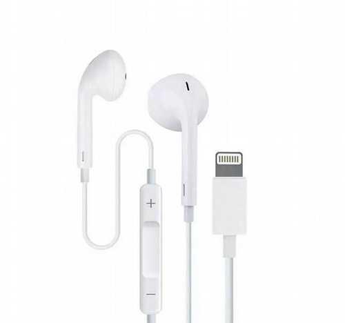 Наушники apple earpods lightning проводные