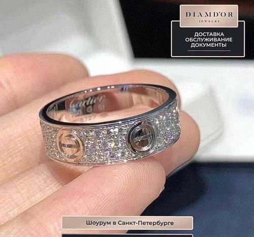 Cartier кольцо love 0,31 ct
