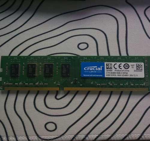 Оперативная память Crucial DDR3 4gb