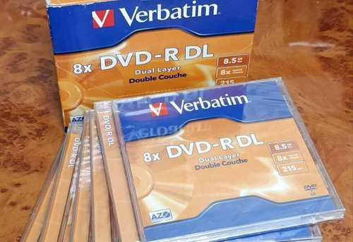 DVD-R DL 8x Verbatim оригинал запечатанные